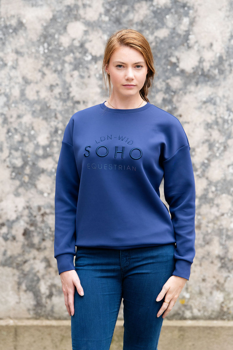 Royal Blue Crew Sweatshirt | Equestrian Sweatshirt UK